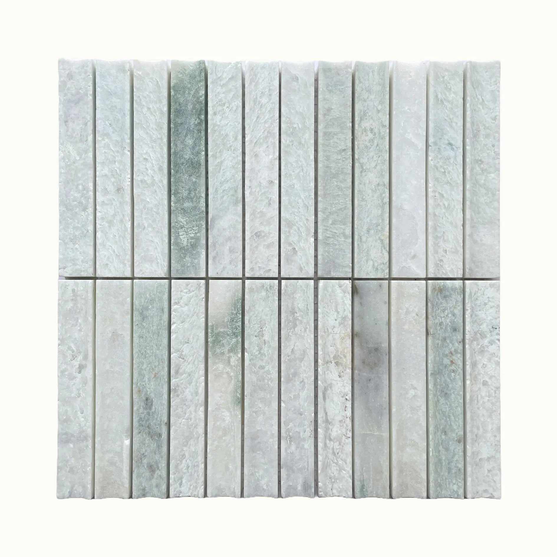 Linden Concave Marble Mosaic Tile – Tisa Home