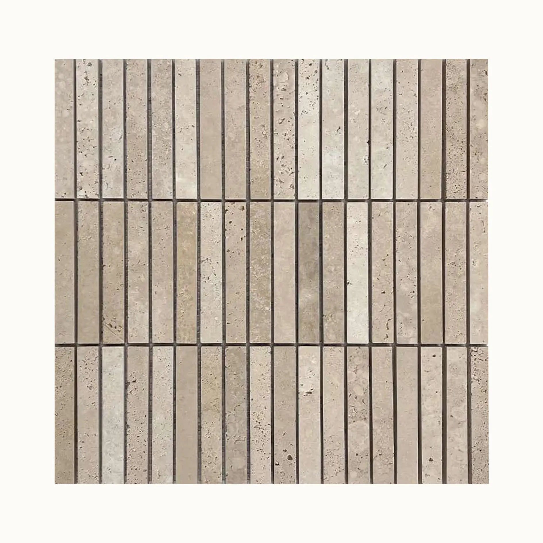 Santal Travertine Kit Kat Mosaic – Tisa Home